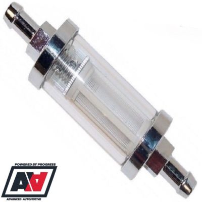 Sytec Motorsport Clear Glass Fuel Filter For Carburettor 8mm Fuel Hose ...
