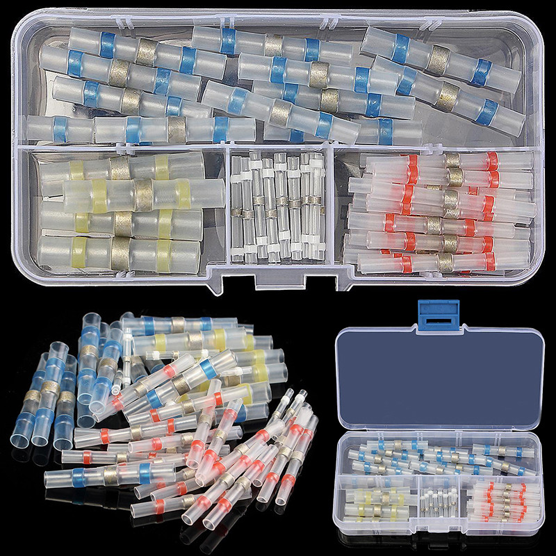 50x Lötverbinder Schrumpfverbinder Quetschverbinder Kabelverbinder für ...