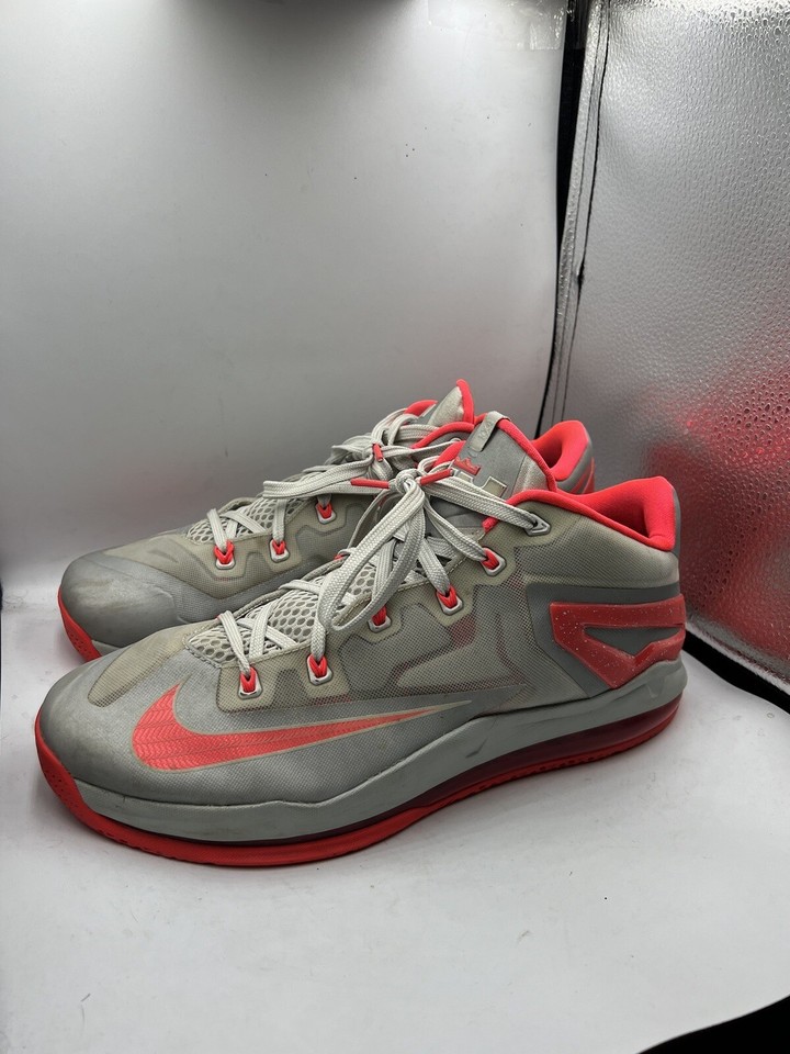 Nike LeBron Xl Low 'Base Grey Laser Crimson' LE XX14 642849-001 Mens Sz ...