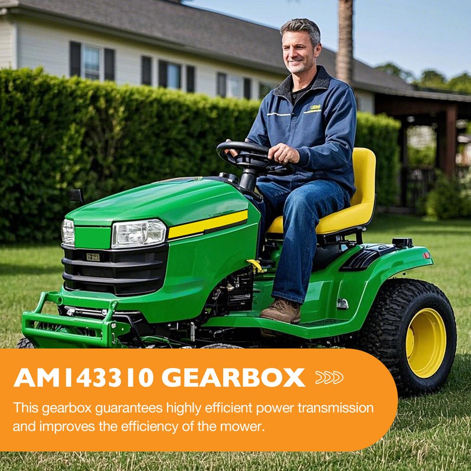 AM143310 Mower Gear Case Gearbox For John Deere 425 445 455 w/ 48" 54 ...