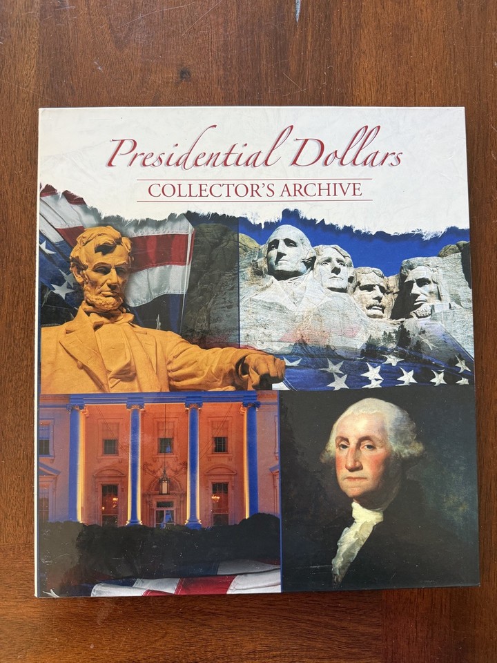 Whitman Presidential Dollars Collector's Archive, NEARLY COMPLETE ALL ...