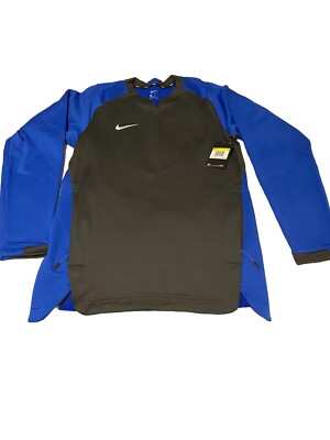 NEW Nike Baseball BP Crew Long Sleeve Pullover Royal Blue AA9774-060 ...