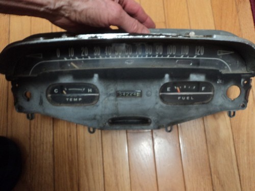 1958 Chevrolet Impala Bel Air Biscayne Delray Speedometer Cluster w ...