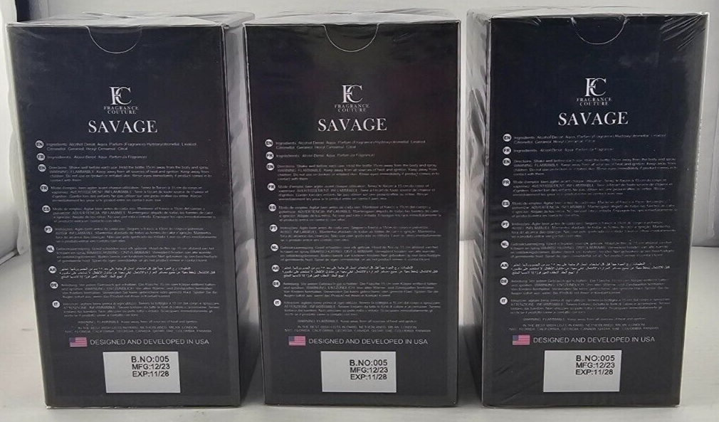 Savage for Men-3.4 Oz Men's Eau De PARFUM Spray. Men Casual Cologne ...