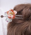Japanese geisha Kanzashi hair pins matched pair hair jewelry hair ...