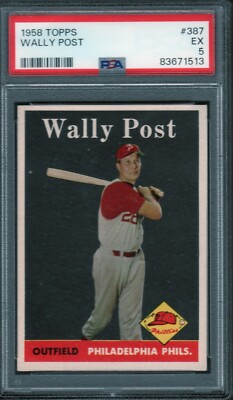 1958 Topps #387 Wally Post PSA 5 (EX) | eBay