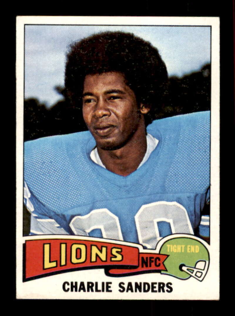 1975 Topps #445 Charlie Sanders EX/EX+ Lions 551265 | eBay