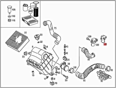 Genuine MERCEDES 903 905 W169 W245 A-CLASS W169 Pressure sensor ...