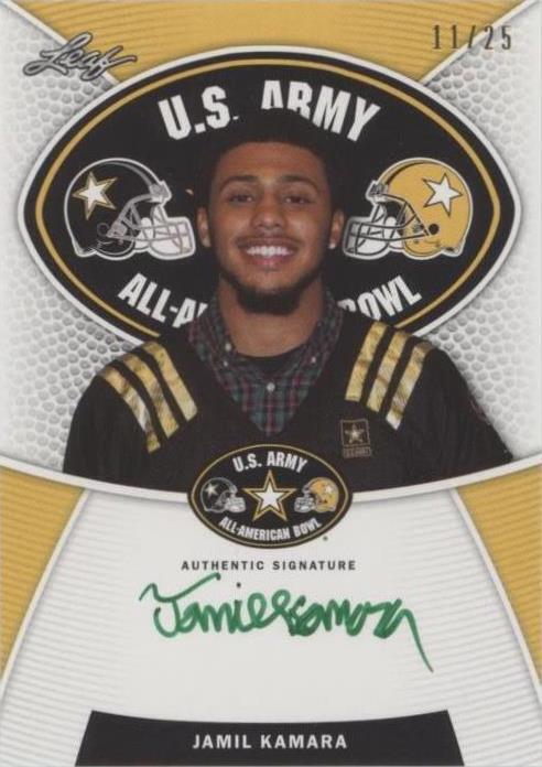 2014 Leaf U.S. Army All-American Bowl - Tour Autographs Jamil Kamara # ...