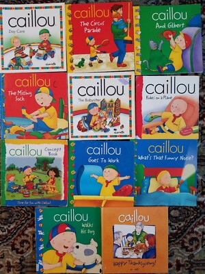 Lot of 11 Caillou Picture Books for Kids, Preschool, Early Reader ...