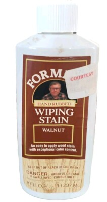 Hand Rubbed Wiping Stain Walnut 8 oz. New Old Stock | eBay