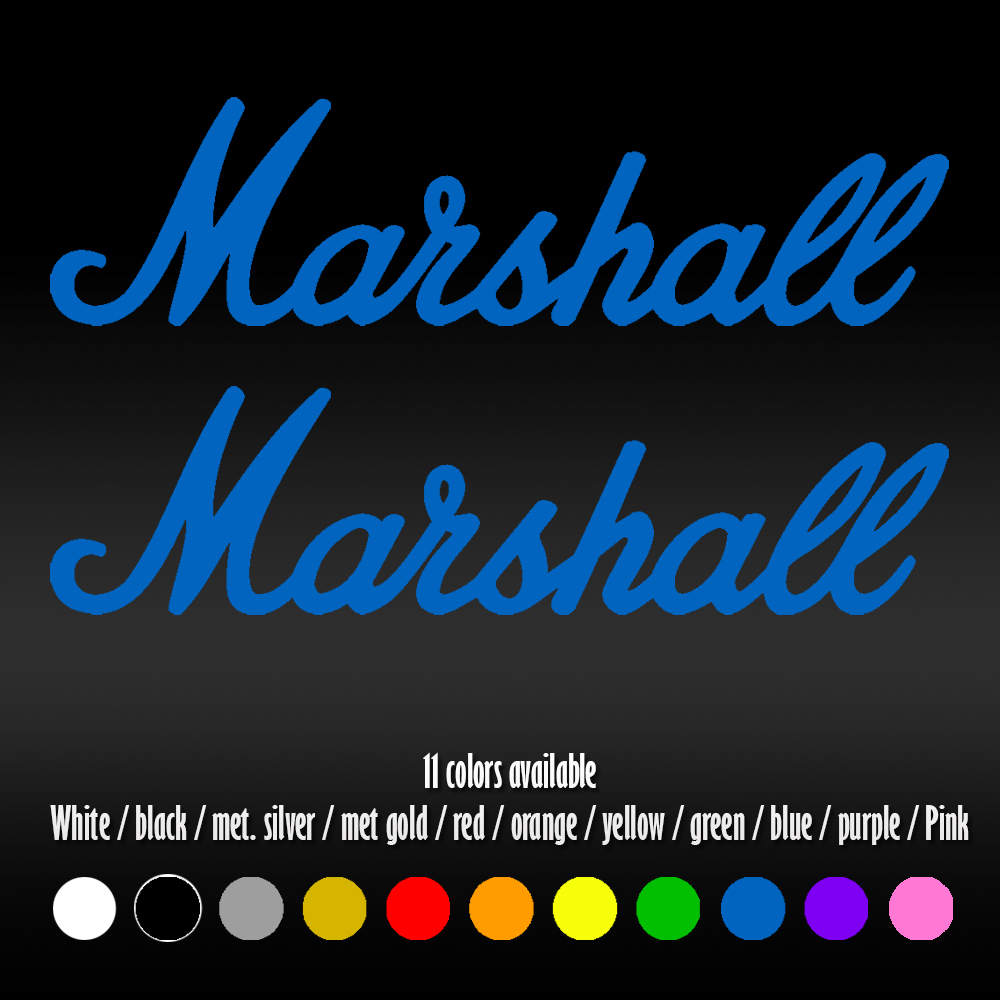 7" Marshall Music Amps Die Cut Bumper Car Window Vinyl Decal sticker | eBay