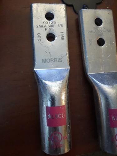 500 Kcmil Crimp Lug 2 Hole 3/8" Morris 93125 | eBay