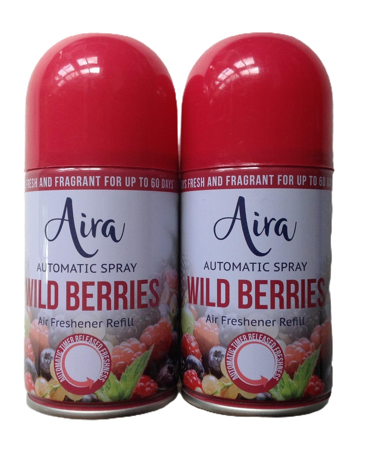 AIRA WILD BERRIES AIR FRESHENER REFILL 2 x 250ml AIR WICK MACHINE ...