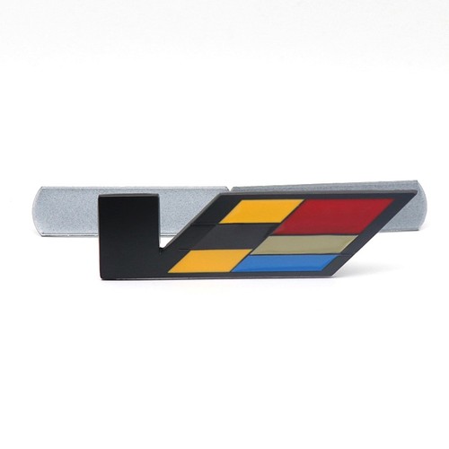 Black Front Grille V Emblem 1Pc Badge for CT4 CT5 CTS STS SRX V-Series ...