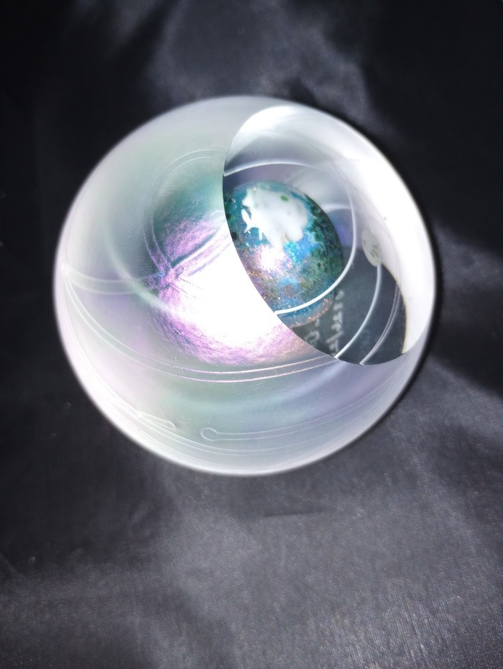 Glass Eye Studio Celestial Series LUNAR ORBIT Paperweight SIGNED/DATED/NUMBERED | eBay