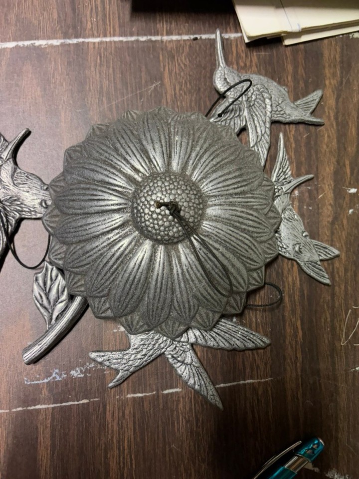 Vintage 1991 Carson Pewter Wind Chimes 16" Hummingbirds - beautiful ...