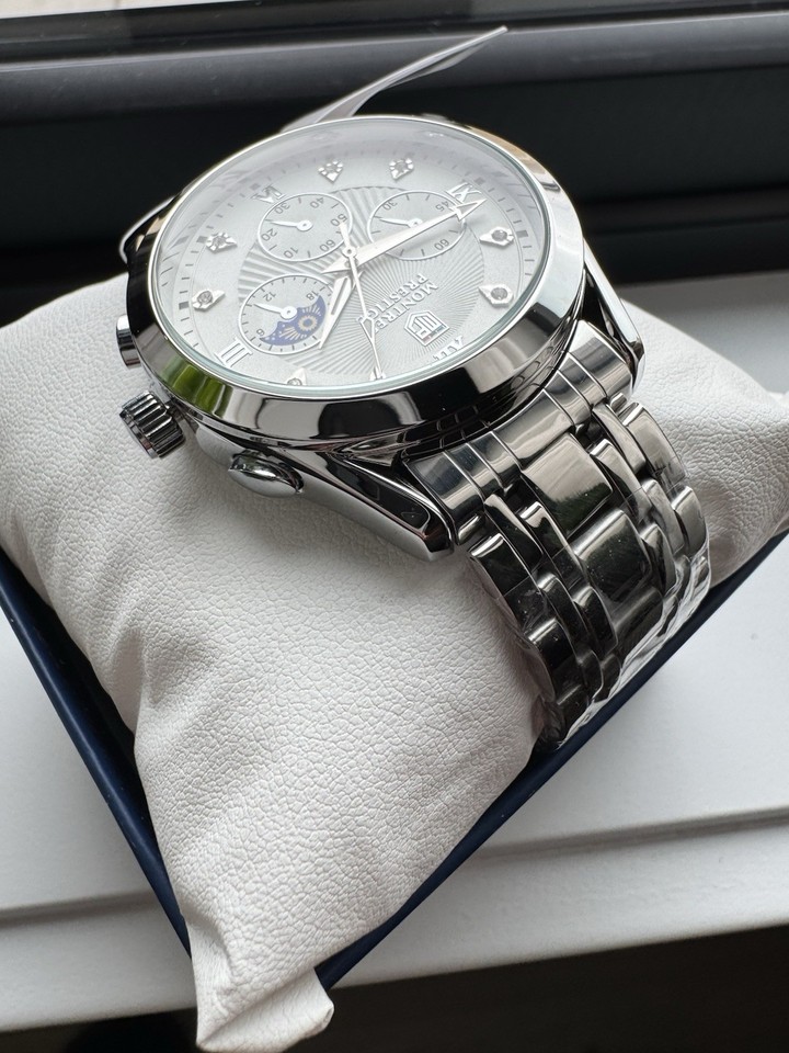 Invicta X Montres Prestige Men's Silver-tone Crystal Watch 40mm MPW ...