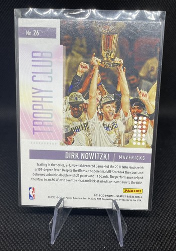 2019-20 Panini Status Trophy Club Dirk Nowitzki #26 | eBay
