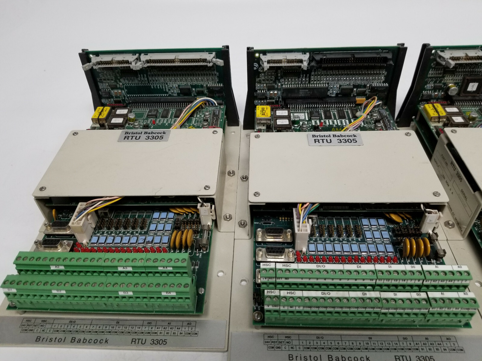 Lot of 3 Bristol Babcock RTU 3305 Remote Terminal Unit Programmable ...