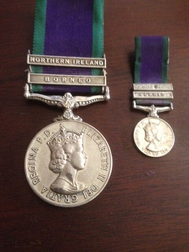 G.S.M. 1962 Borneo & N.Ireland Clasps to Gordon Highlanders | eBay UK