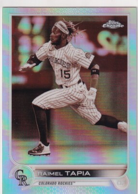 2022 TOPPS CHROME SEPIA REFRACTORS RAIMEL TAPIA COLORADO ROCKIES JC ...