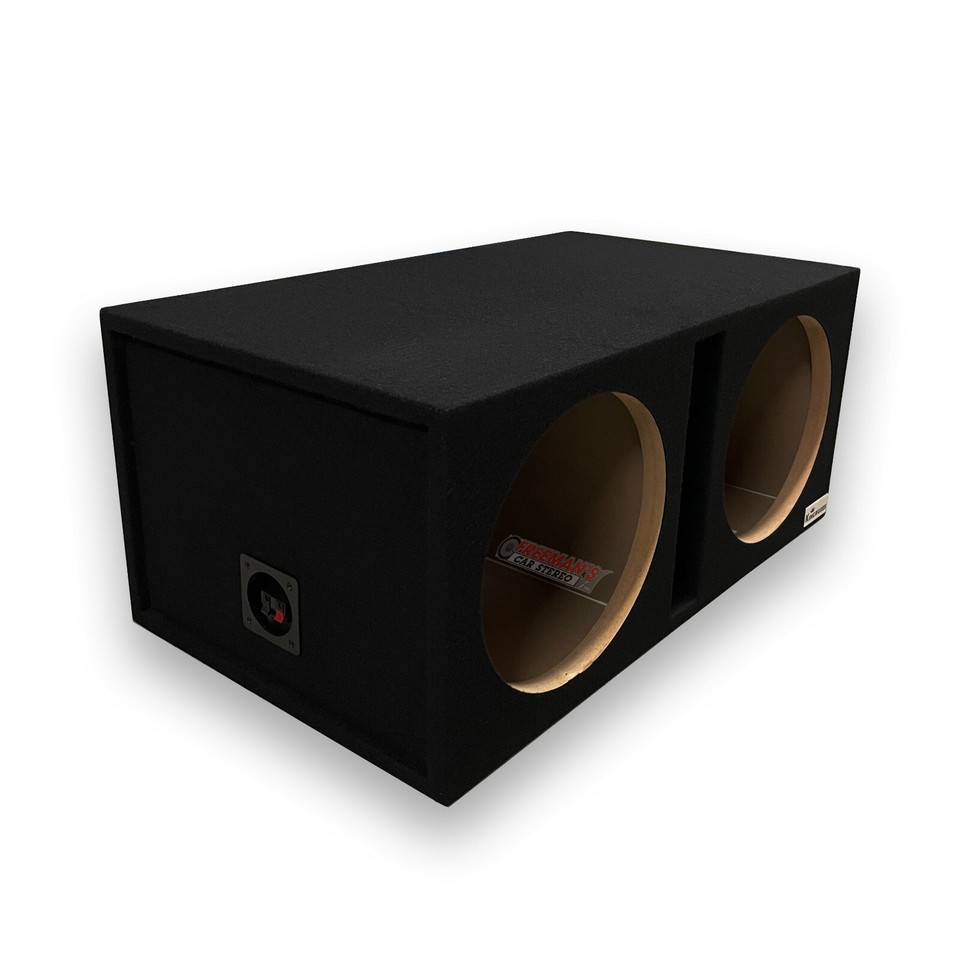 King Boxes D12V Dual 12 Inch Subwoofer Speaker Box, Ported | eBay