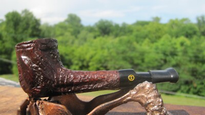 Yello Bole Pug Imported Briar Rusticated Tobacco Smoking Estate Pipe 4 ...