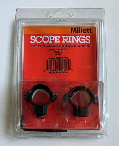 Millett Scope Rings #SR00703 Turn-In Style Matte High | eBay