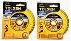 4 TOLSEN 4-1/2" TURBO DIAMOND WHEEL CUTTING DISCS DRY/WET ANGLE GRINDER ...