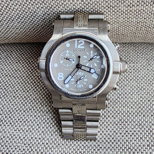 Renato Titanium & Onyx Beast Men's Watch Swiss ETA G10.711 limited edit ...