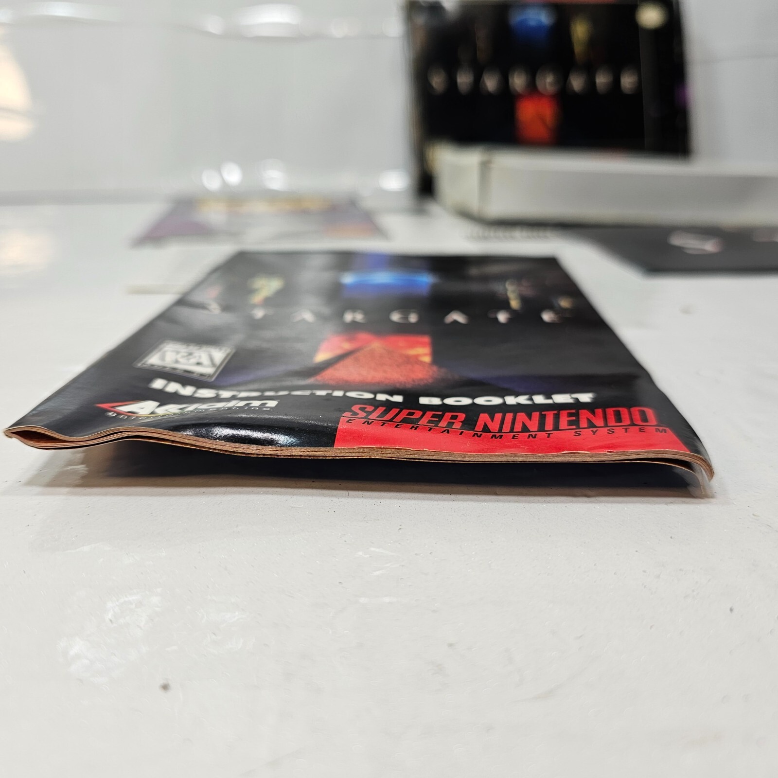 Stargate Game Box Manual Inserts Poster SNES (Super Nintendo, 1991 ...