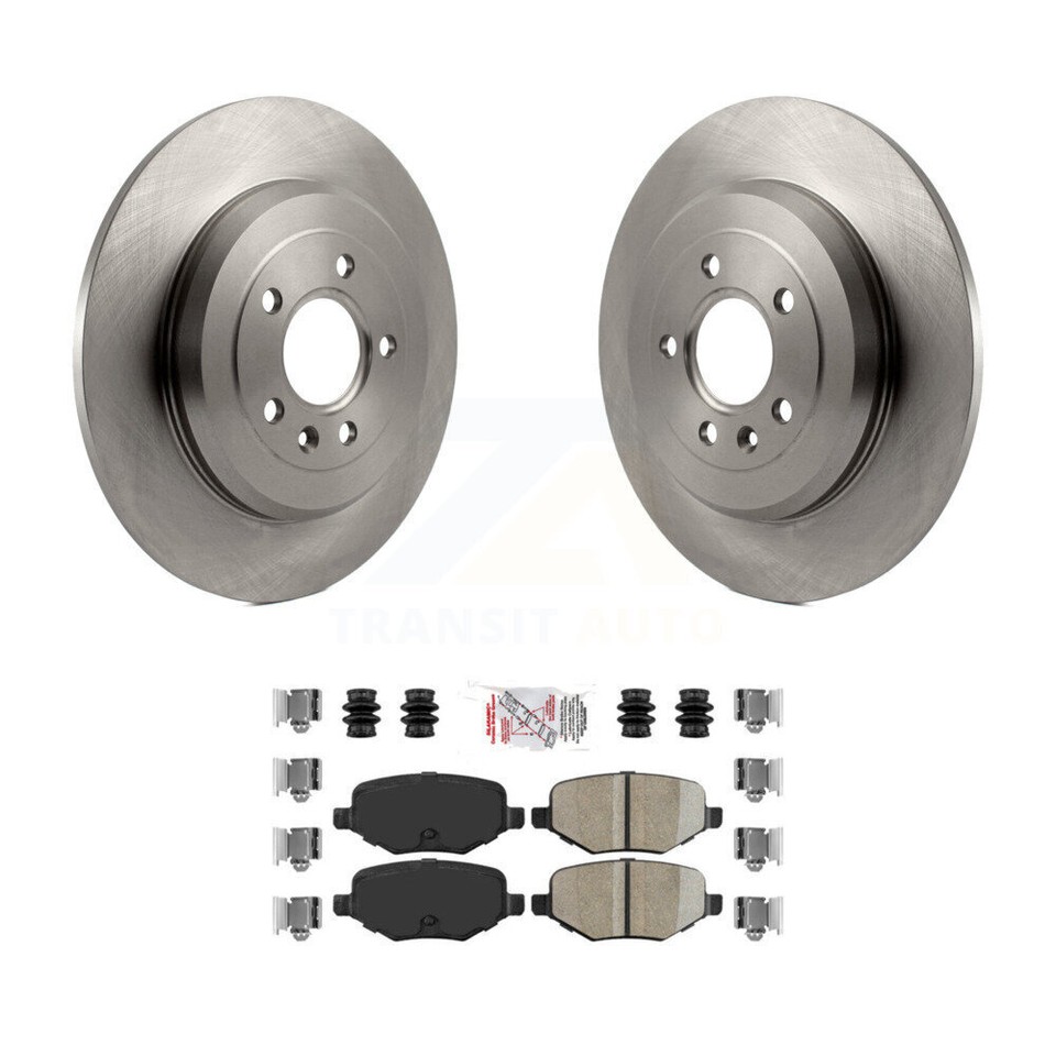Rear Brake Rotors Ceramic Pad Kit For Ford Explorer Edge Flex Lincoln ...