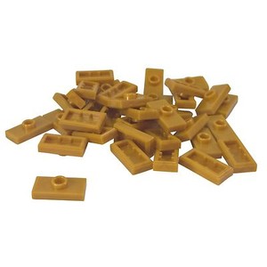 35 NEW LEGO Plate, Modified 1 x 2 with 1 Stud Pearl Gold | eBay