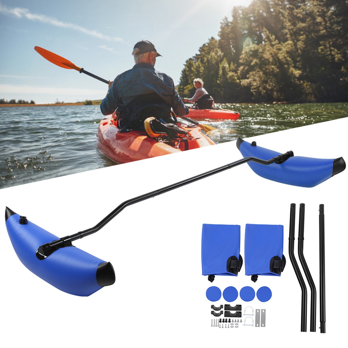 Inflatable Canoe Stabilizer Inflatable Kayaks Blow Up & 1 To 4