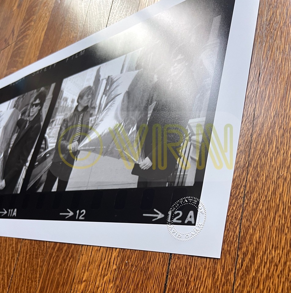 (13"x38") ANDY WARHOL & LOU REED April '66 Castelli Gallery ESTATE ...