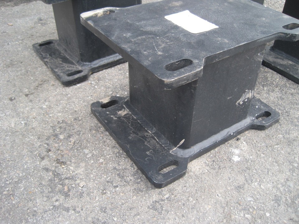 4 Large Vibratory Plate Compactor Rubber Isolator Shock Mount Black 8 ...