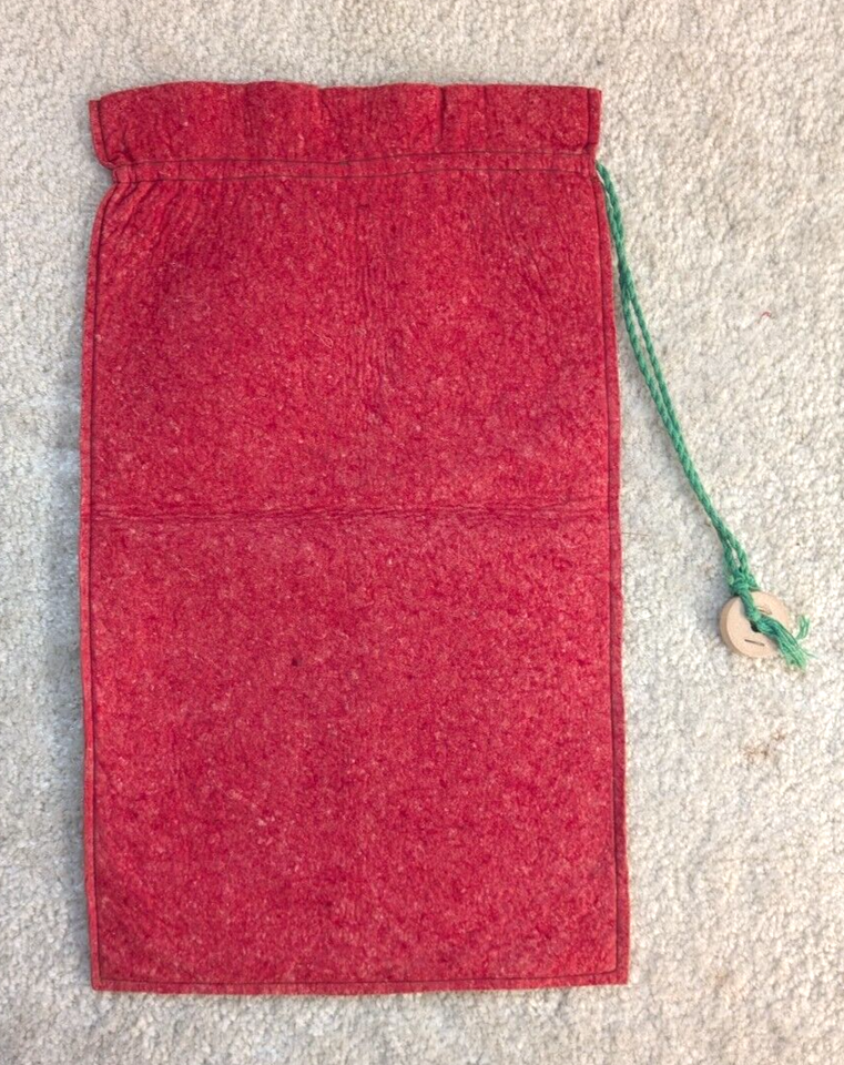 1950'S SANTA CLAUS CHRISTMAS STOCKING GRAB BAG FELT SACK 19 INCHES | eBay