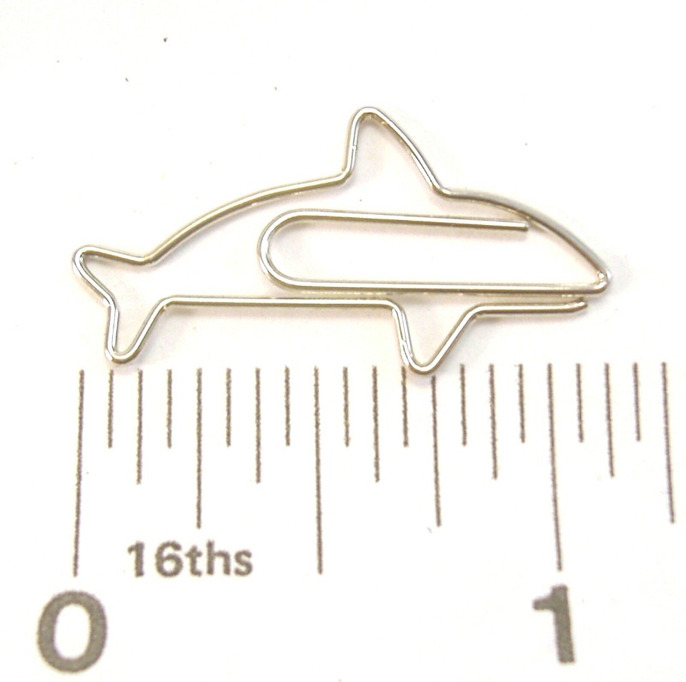 Paper clips Executive box 30 Midori D-Clip assorted animals METAL cat ...