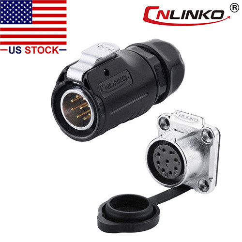 9 Pin Power Signal Connector Male Plug & Female Socket Outdoor ...