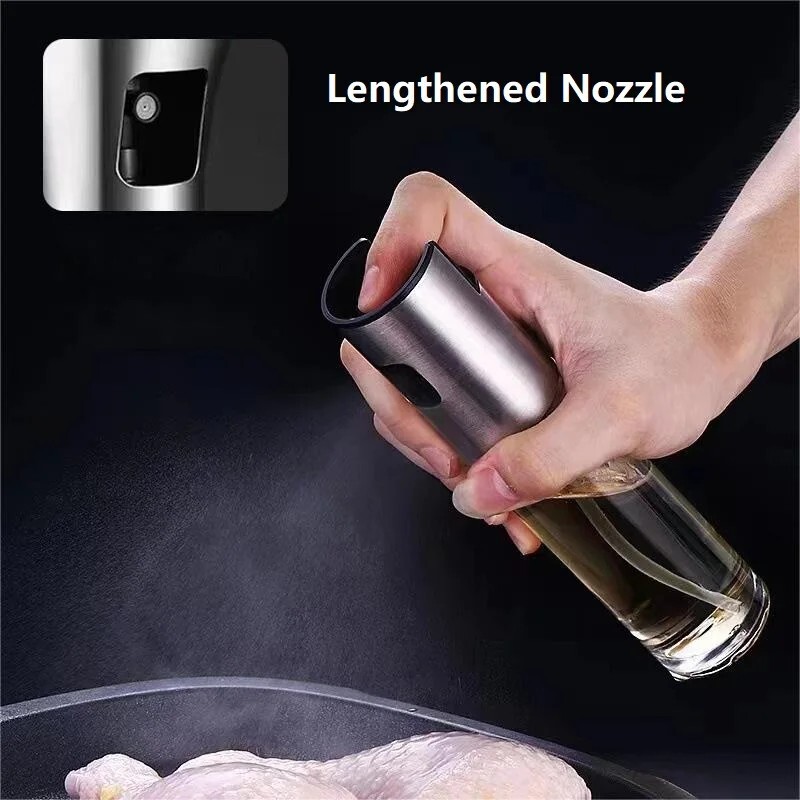 Oil Sprayer, Refillable Olive Oil Pump Spray Bottle for Baking, BBQ ...