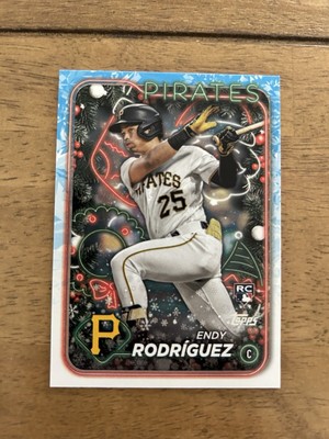 2024 Topps Holiday Endy Rodriguez #H9 Rookie Card RC Pittsburgh Pirates ...