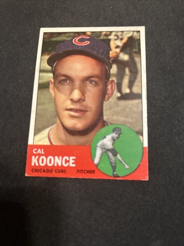 1963 Topps Baseball Rookie RC Card #31 Cal Koonce Chicago Cubs ExNm ...