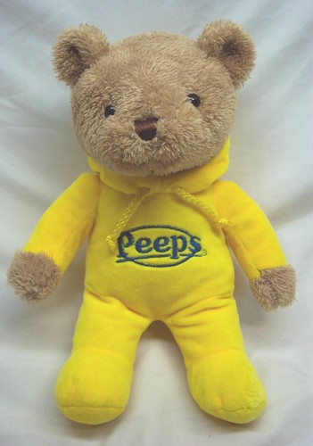 Just Born Peeps TEDDY BEAR IN YELLOW OUTFIT 12" Plush STUFFED ANIMAL ...