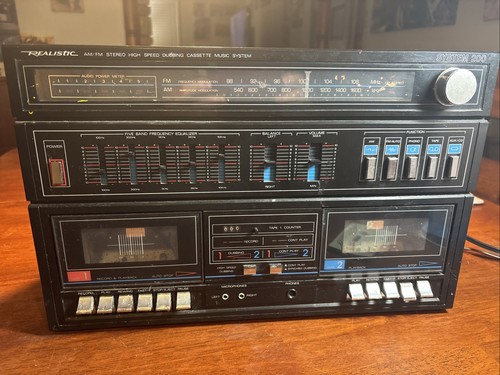 Vintage Realistic System 200 Model 13-1229 Dual Cassette Deck /Read ...