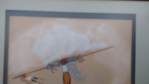 Original Watercolor By Joe Rector "BUFFALO DANCER" 1986 Native American ...
