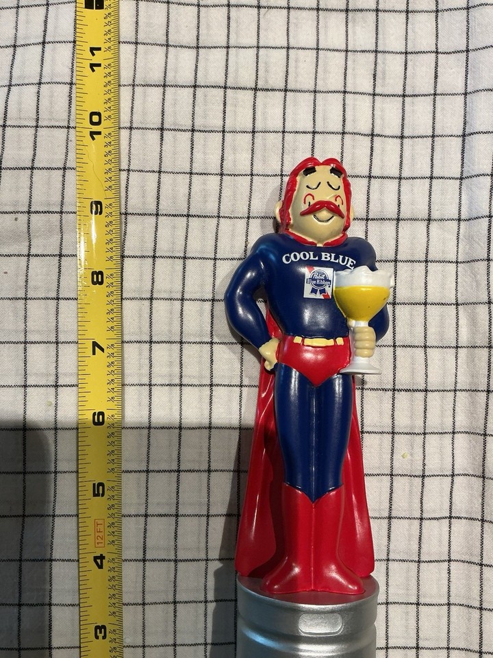 Pabst Blue Ribbon PBR Cool Blue Tap Handle Rare Beer Brewery 9” | eBay