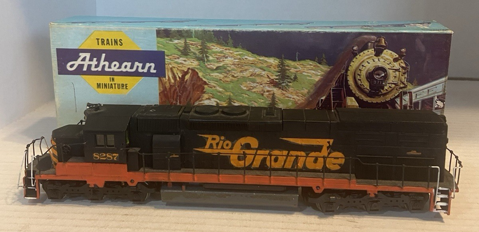 ATHEARN HO SCALE ~ RIO GRANDE SD40T-2 POWERED LOCOMOTIVE # 8287 Tested ...