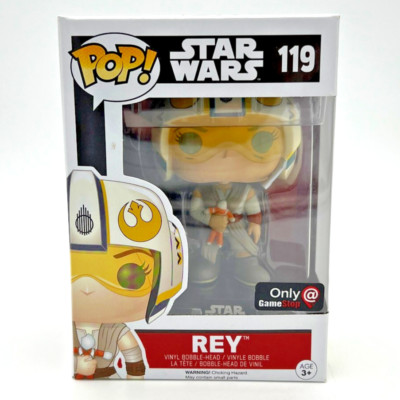 Funko POP! Star Wars REY (X-Wing Helmet) #119 • GameStop Exclusive | eBay