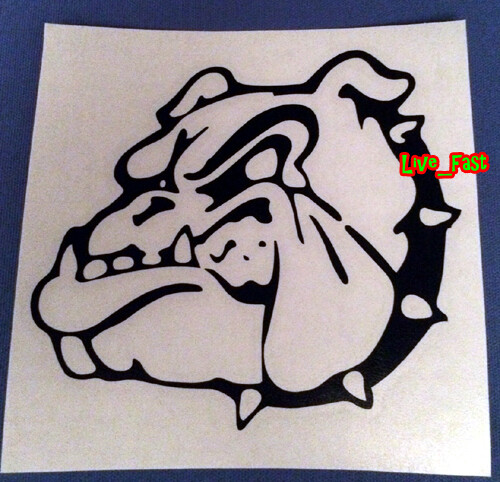 ENGLISH BULLDOG DECAL VINYL BUMPER STICKER WINDOW STICKER (LEFT ...